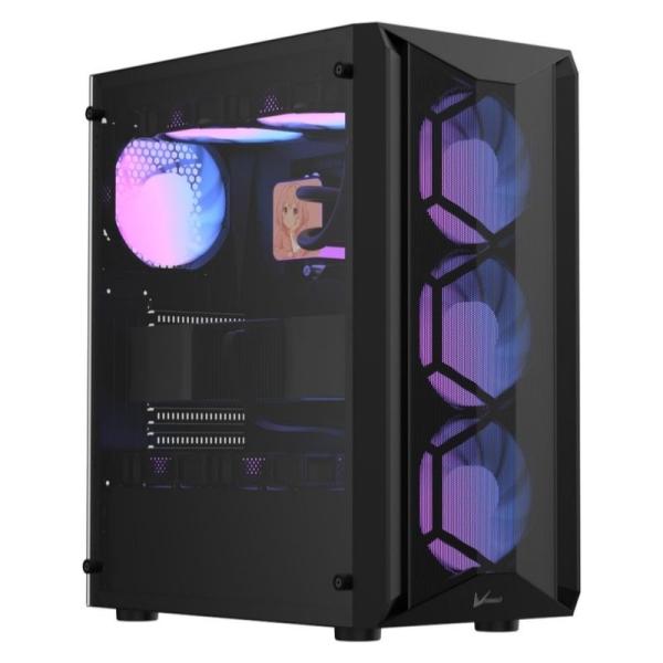 CASE ARGB FORMULA V LINE AIR POWER G1 PLUS BLACK MID TOWER VENTILADORES ...