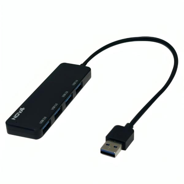 HUB NOVA AHB1S340001C 4 EN 1 USB-A 3.0 4 PUERTOS USB-A 3.0 MICRO 5V ...